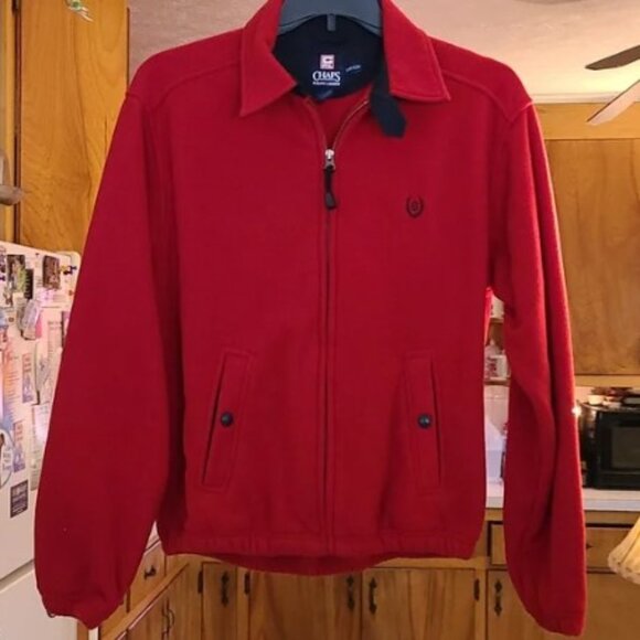 Chaps | Jackets & Coats | Euc Chaps Sz Sp Red Zip Up Fleece Front ...